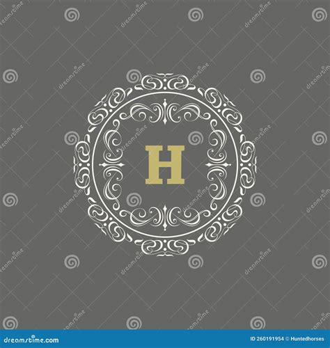 Monogram Stock Vector Illustration Of Vintage Boutique 260191954