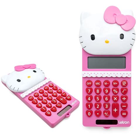 Calculadora Escolar 8 Digitos Hello Kitty Letron Ri Happy