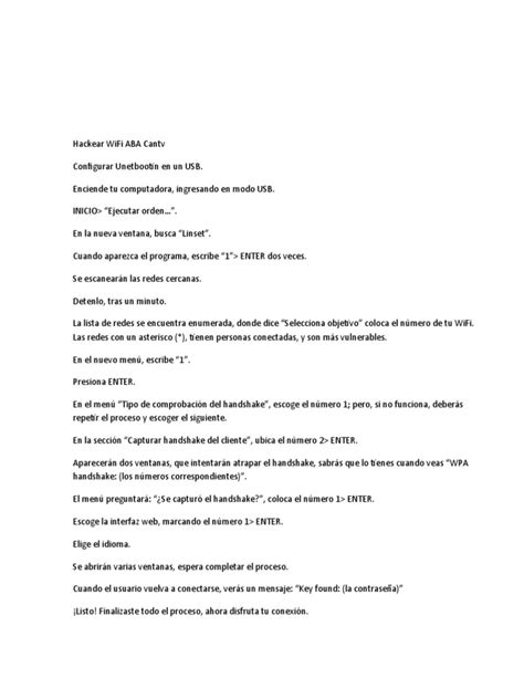 Hackear Wifi Aba Cantv Pdf