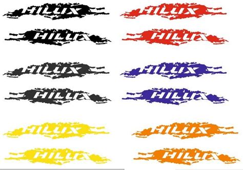 Toyota Hilux Car Stickers 2pieces Luggage Sticker Etsy