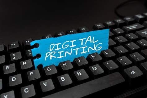 Text Sign Showing Digital Printing Concept Meaning Digital Based Images Directly To Variety Of
