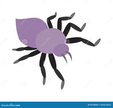 Mite Skin Parasite Vector Illustration Stock Vector Illustration Of