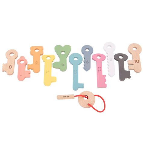 Rainbow Wooden Keys Wooden Toy Keys Beckers
