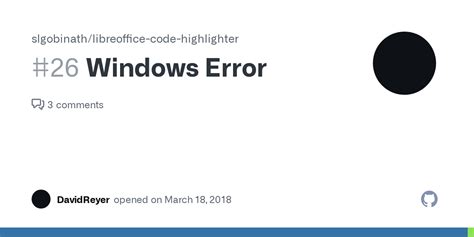 Windows Error Issue 26 Slgobinath Libreoffice Code Highlighter