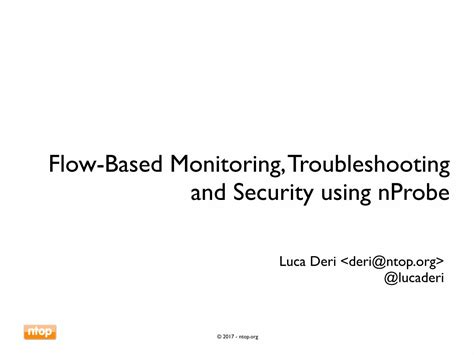 Pdf Flow Based Monitoring Troubleshooting And Security Using