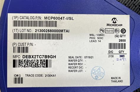 MICROCHIP MCP I SL SMD IC For Electronics At Piece In Mumbai