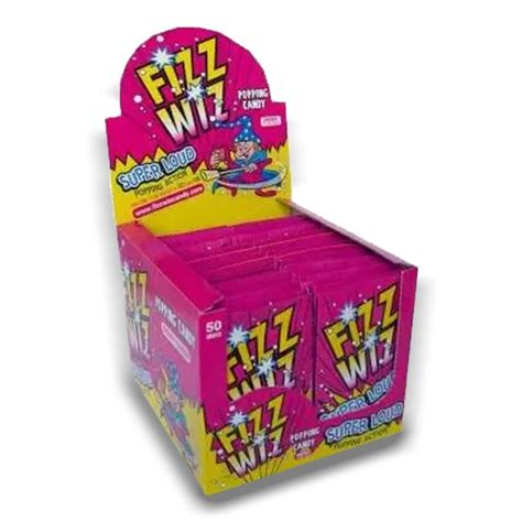 Fizz Wiz Cherry Popping Candy Pack Of 50 Retro Sweets Popping