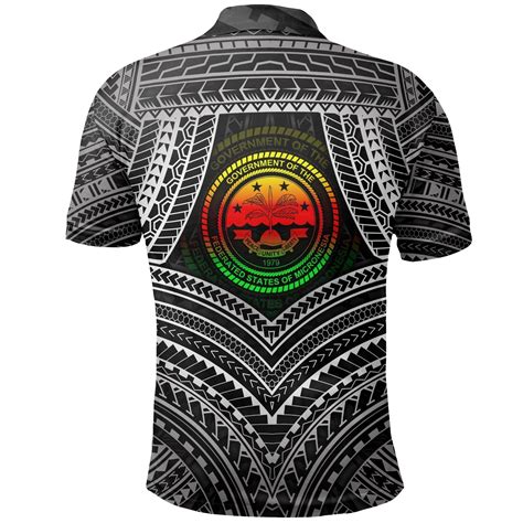 Federated States Of Micronesia Polo Shirt Fsm Seal Reggae Color Polo