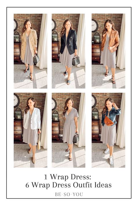 12 Outfit Ideas For How To Wear A Flattering Wrap Dress Be So You