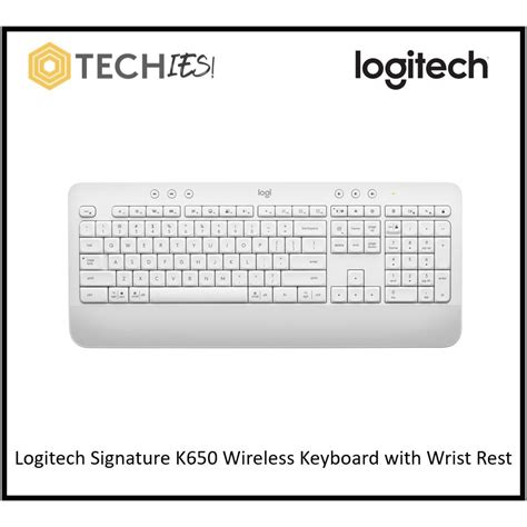 Logitech Signature K650 Wireless Keyboard With Wrist Rest Full Size Ble Bluetooth Or Logi Bolt