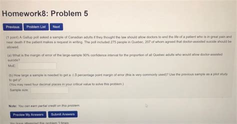 Solved Homework8 Problem 5 Previous Problem Listnext 1