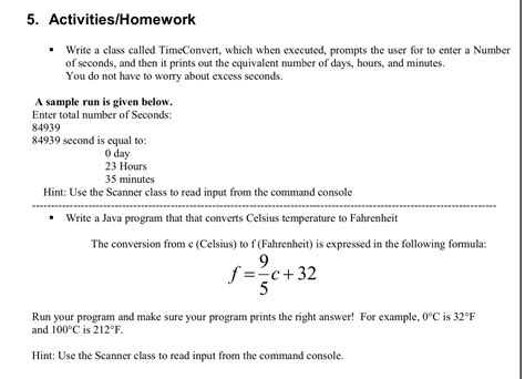 Solved Activitieshomeworkwrite A Class Called Timeconvert