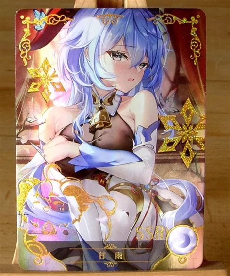Ganyu Genshin Impact Carte Ssr Goddess Story Anime Waifu Holo Card Ns