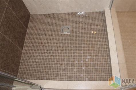 Обустройство ванной комнаты пол в душевой Tile Floor Flooring Tiles