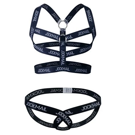 Sexy Gay Men Underwear Bondage Mens Harness Thongs Set Body Chest