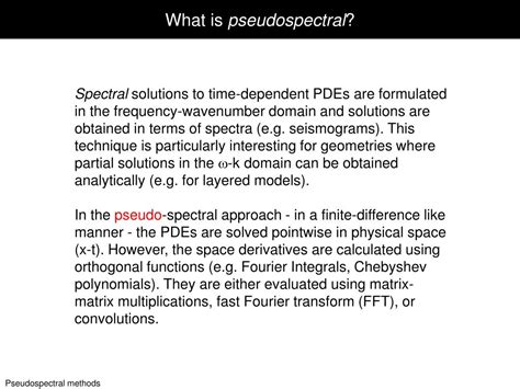 Ppt Pseudospectral Methods Powerpoint Presentation Free Download Id 485404