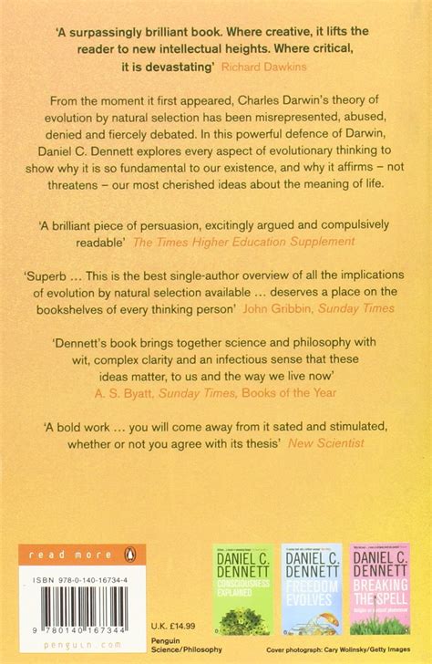 Darwins Dangerous Idea Daniel C Dennett
