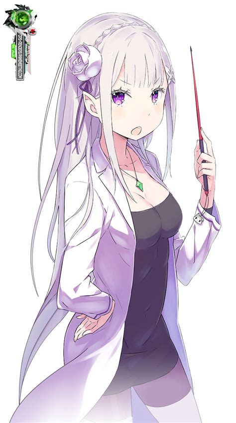 Re Zero Emilia Hyper Kawaiii Teacher Gakuen Render ORS Anime Renders
