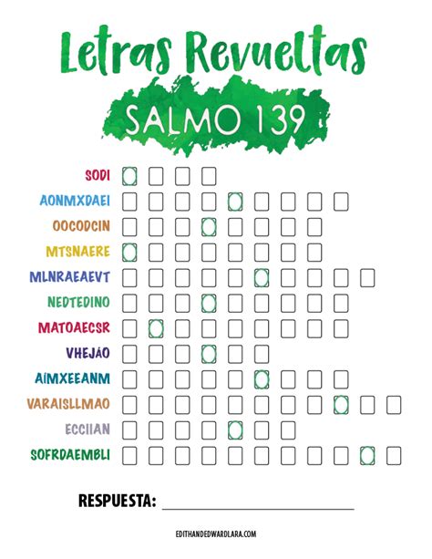Salmos 139 Letras Revueltas Edith Lara And Edward Lara Juegos
