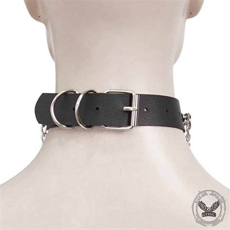 Gothic Tassel Chain Rivets Choker Necklace Gthic