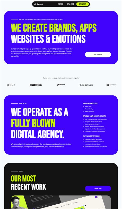 Outkast Multipage Agency Theme By Michael Andreuzza On Dribbble