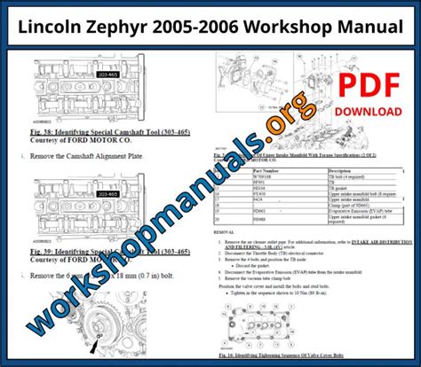 Lincoln Zephyr Workshop Repair Manual Download PDF