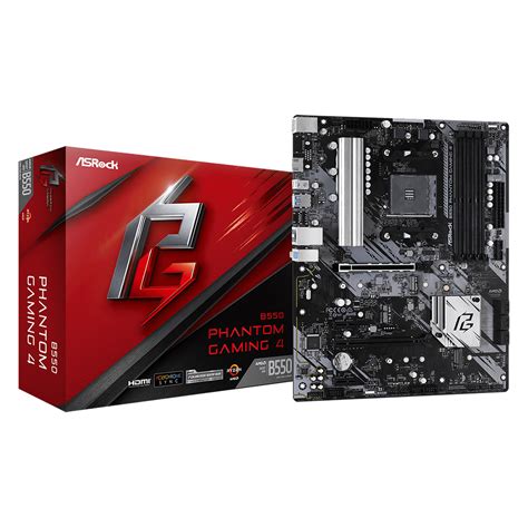 Tarjeta Madre Asrock B550 Phantom Gaming 4amd Ryzen 3ra Gen Am4 Atx