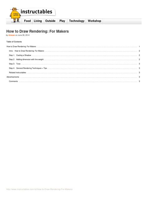 how to draw rendering for makers pdf
