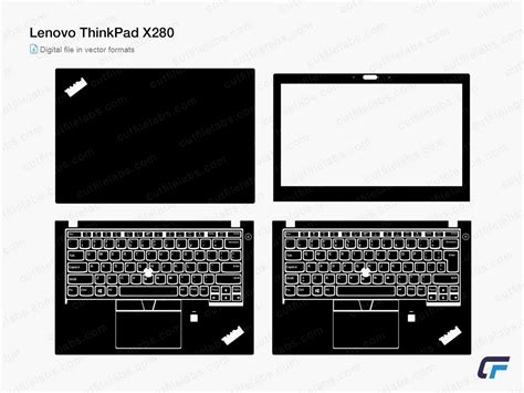 Lenovo Thinkpad X280 2018 Cut File Template Cutfilelabs