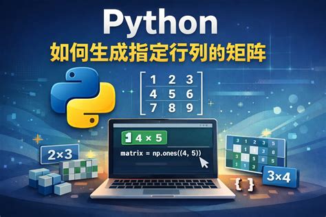 Python如何生成指定行列的矩阵 Python如何生成指定行列的矩阵