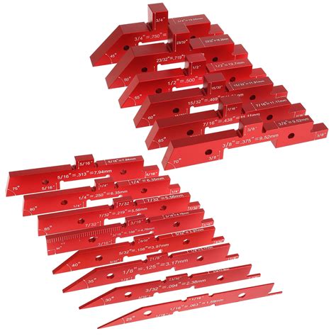 14pcs Router Table Setup Blocks Aluminum Alloy Setup Blocks Height