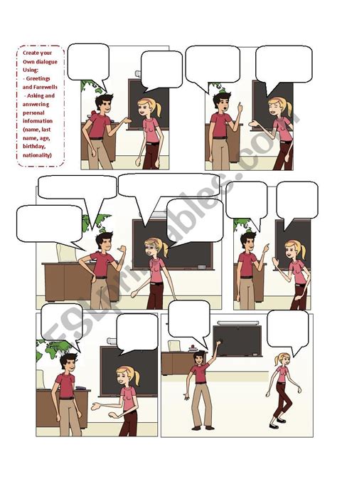 Dialogue Esl Worksheet By Yenn