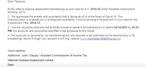 Notice Under Section 142 1 Of The Income Tax Act Taxconcept