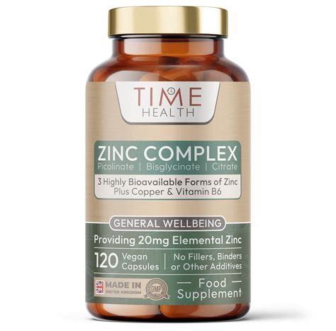 Triple Zinc Complex With Copper And B6 General Wellbeing