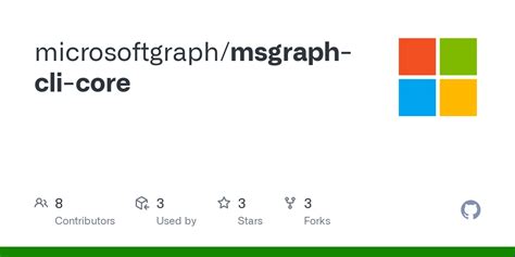 Packages · Microsoftgraphmsgraph Cli Core · Github
