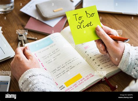 To Do List Personal Organizer Management Reminder Task Concept Stock Photo Alamy