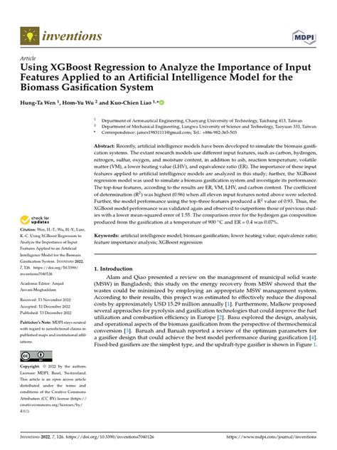 Using Xgboost Regression To Analyze The Importance Of Input Features