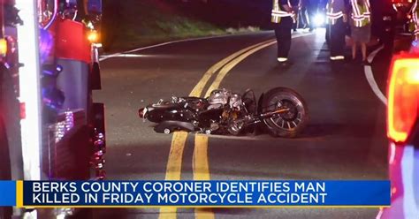 Coroner Ids Motorcyclist In Fatal Washington Twp Crash Berks