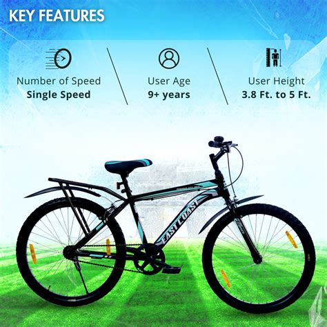 Premium City Single Speed Cycle Bicycle 26t City Bike Black Color