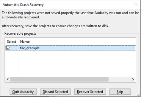 Can I Recover Audacity Audio Recordings Deleted Unsaved
