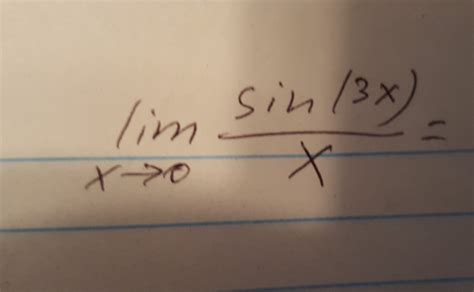 Solved Lim Sin Lx