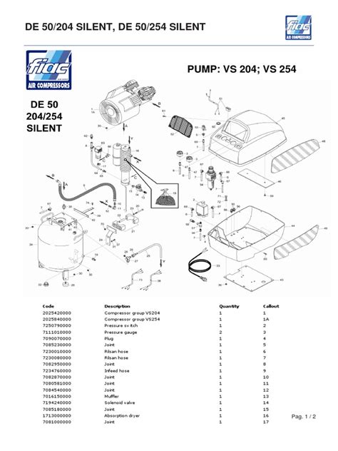 Compresor Medical De 50 204 De 50 254 Silent Pdf Tap Valve Machines
