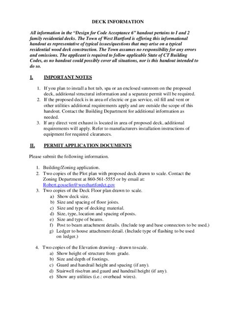 Fillable Online Building A Code Compliant Deck Extreme How To Fax