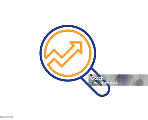 圖表行圖示報告放大鏡中的圖形符號向量向量圖形及更多乾淨圖片 乾淨 圖 圖示 Istock