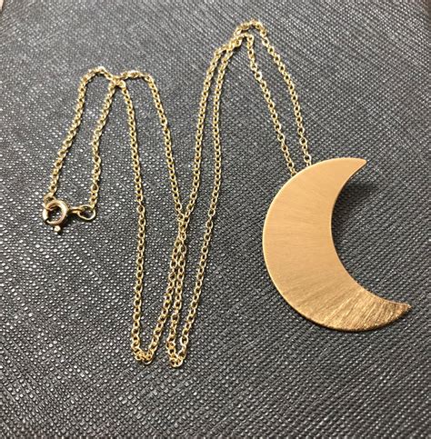 Stevie Nicks Crescent Moon Inspired Necklace With Gold Filled Etsy