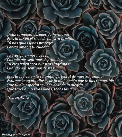 Cinco Poemas Para Hermana Mayor En Su Cumpleaños Poemas Online