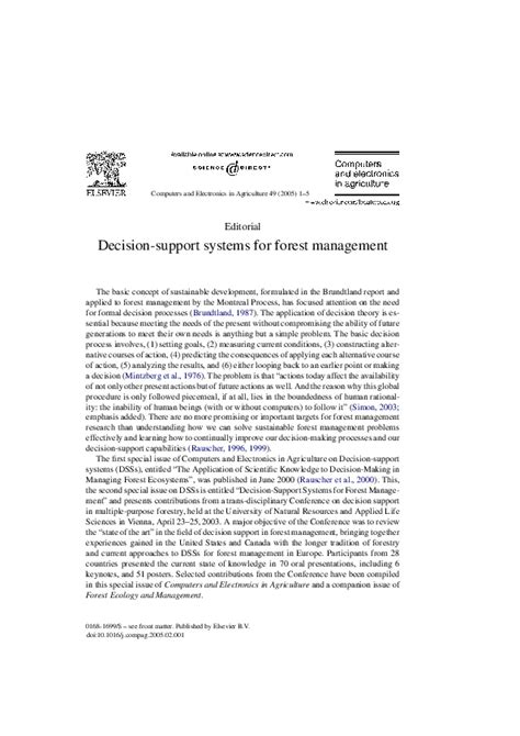 Pdf The Use And Significance Of Modern Decision Support Systems Dss
