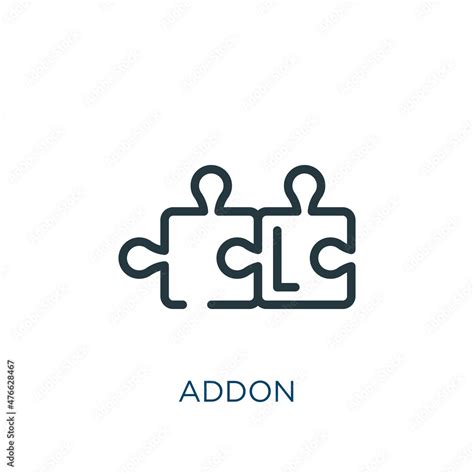 Addon Thin Line Icon Arrow Template Linear Icons From Programming