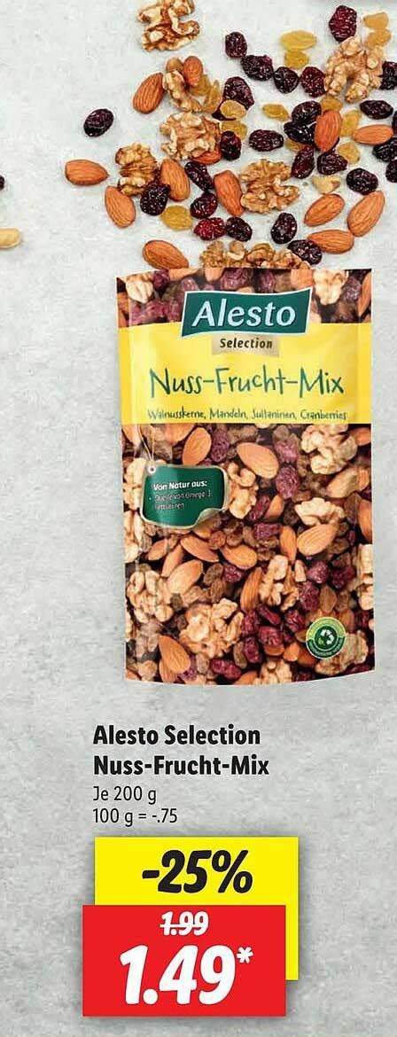 Alesto Selection Nuss Frucht Mix Angebot Bei Lidl