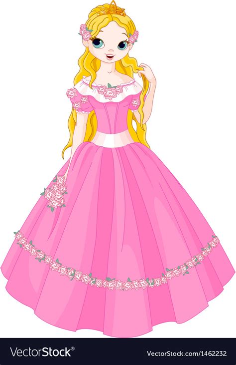 Fairytale Princess Royalty Free Vector Image Vectorstock